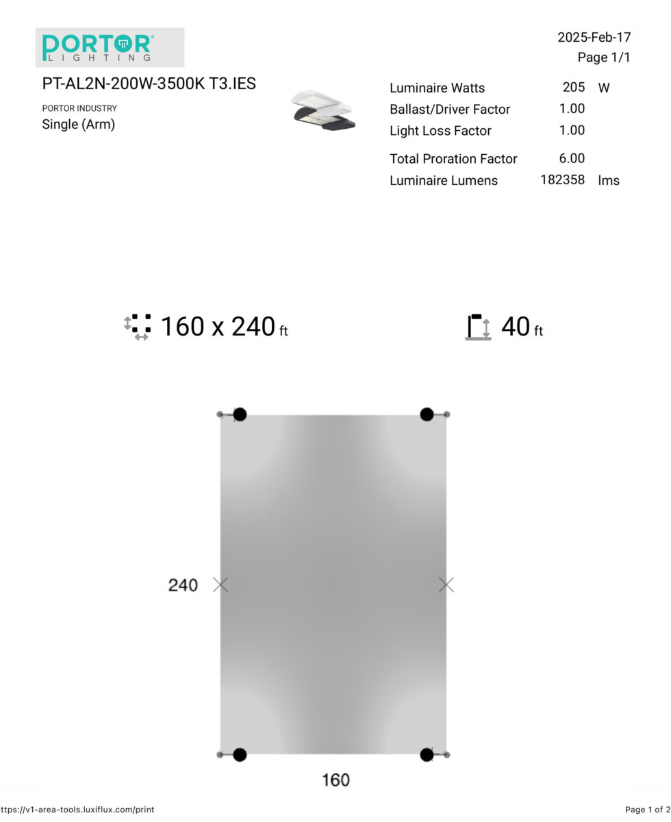 Lighting Layout - Portor Lighting